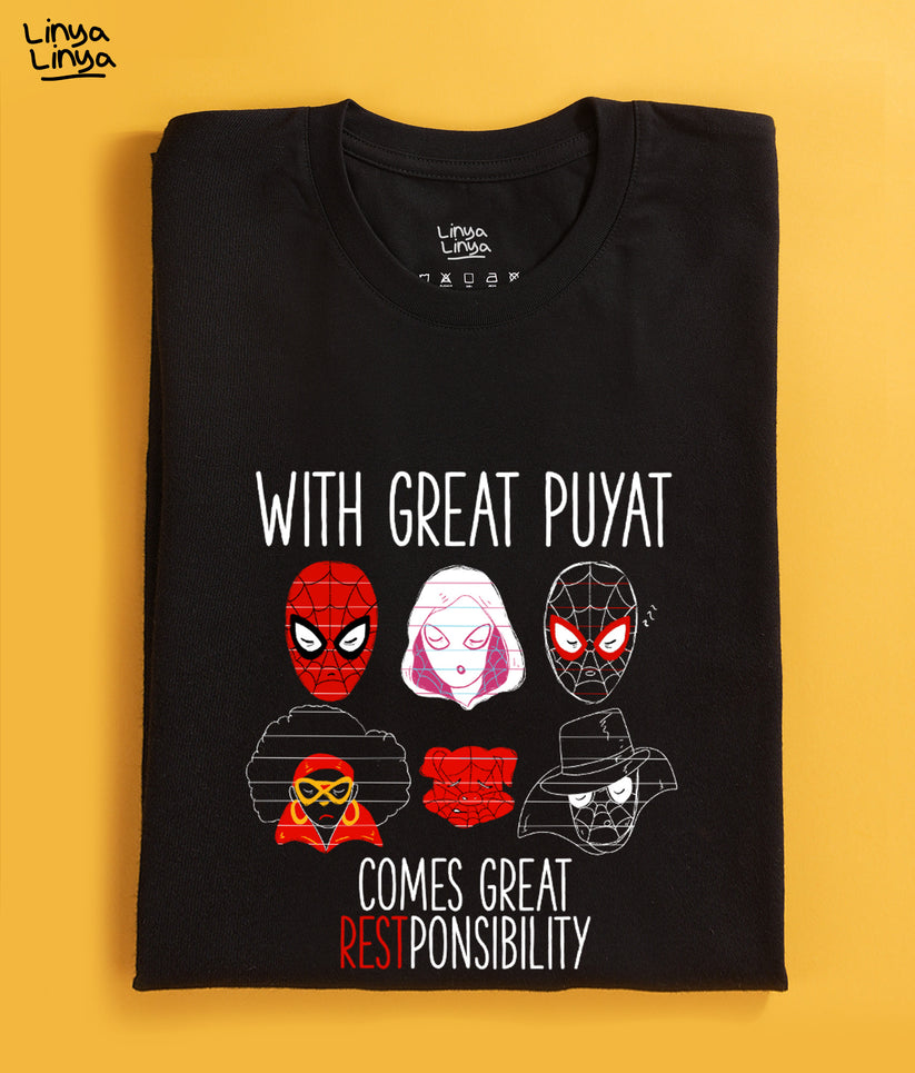 With Great Puyat, Comes Great Rest-Ponsibility (Black) – Linya-Linya
